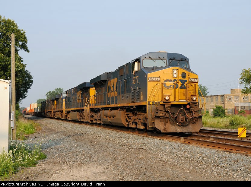 CSX 5377 leads Westbound CSX Q115 at Whitney Rd